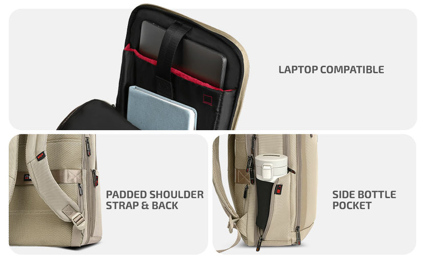 Buy VIP VOGUE Laptop Expander Backpack Online @ Rs.4350 | VIP Bags ...